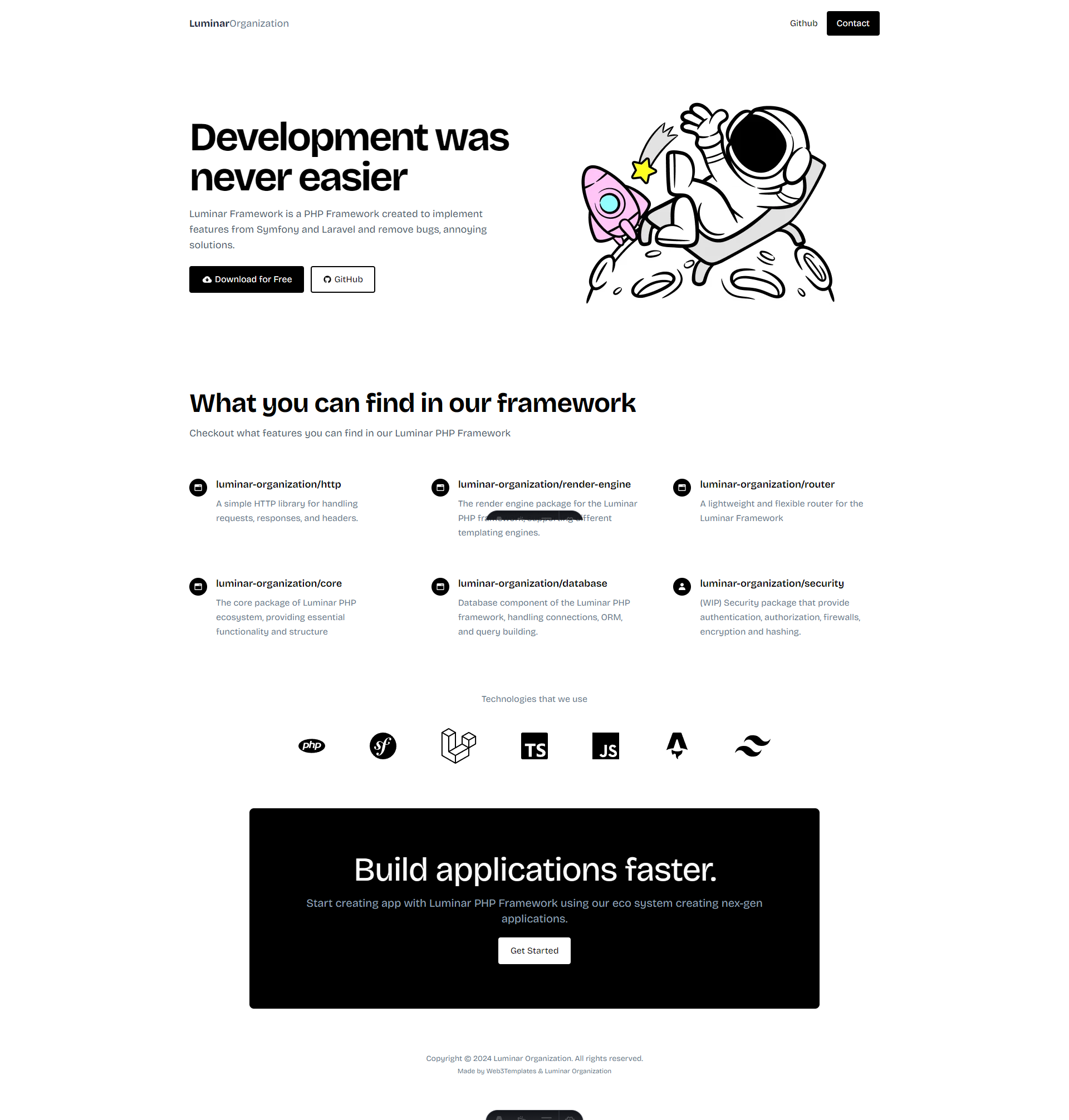 LuminarOrganization - Organization coding and maintaining Luminar Framework